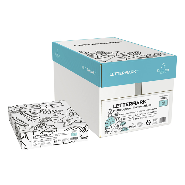 Domtar® Lettermark™ Blue Vellum 60 lb. Opaque Text 8.5x11 in. 500 ...