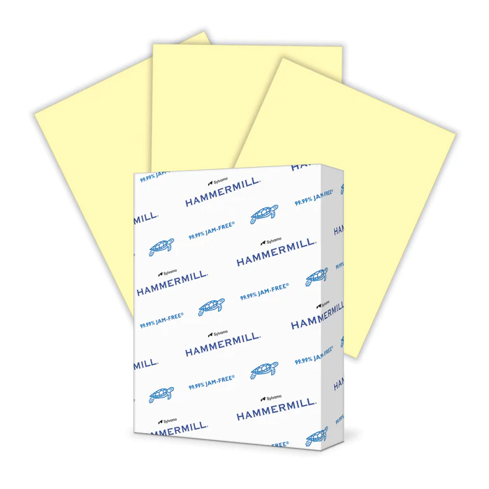 Hammermill® Springhill® Color Paper Canary 24 lb. 8.5x11 in. 500 Sheets ...
